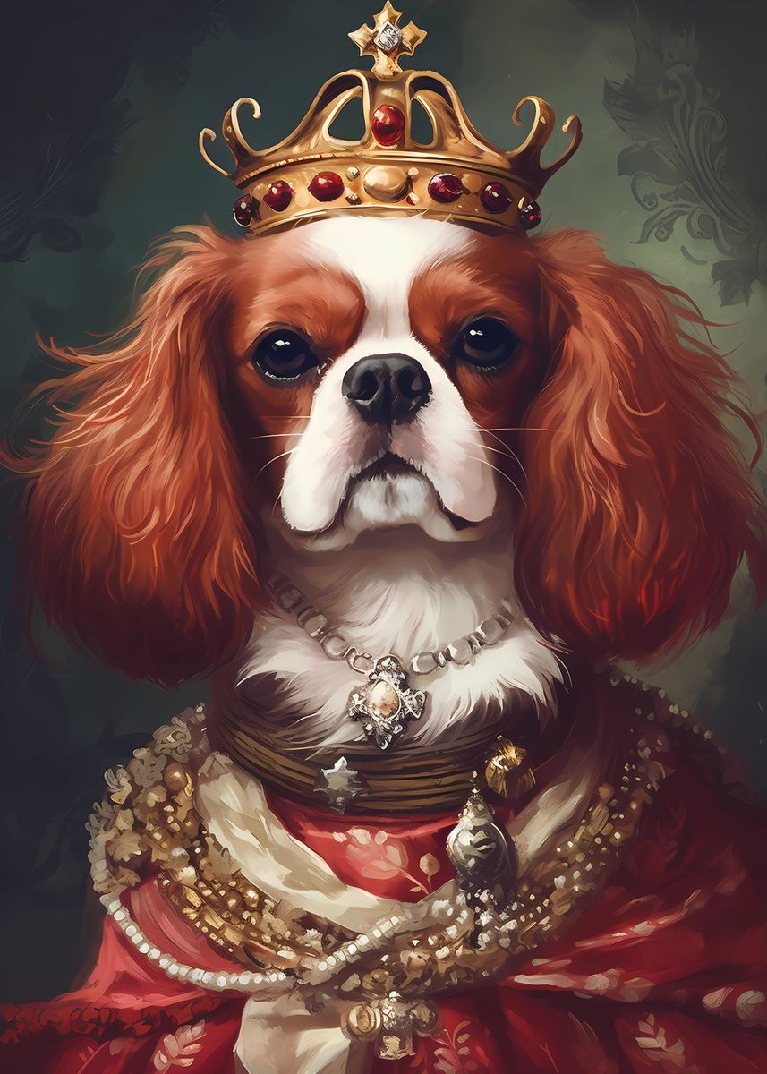 'Cavalier King Charles Span' Poster, picture, metal print, paint by ...