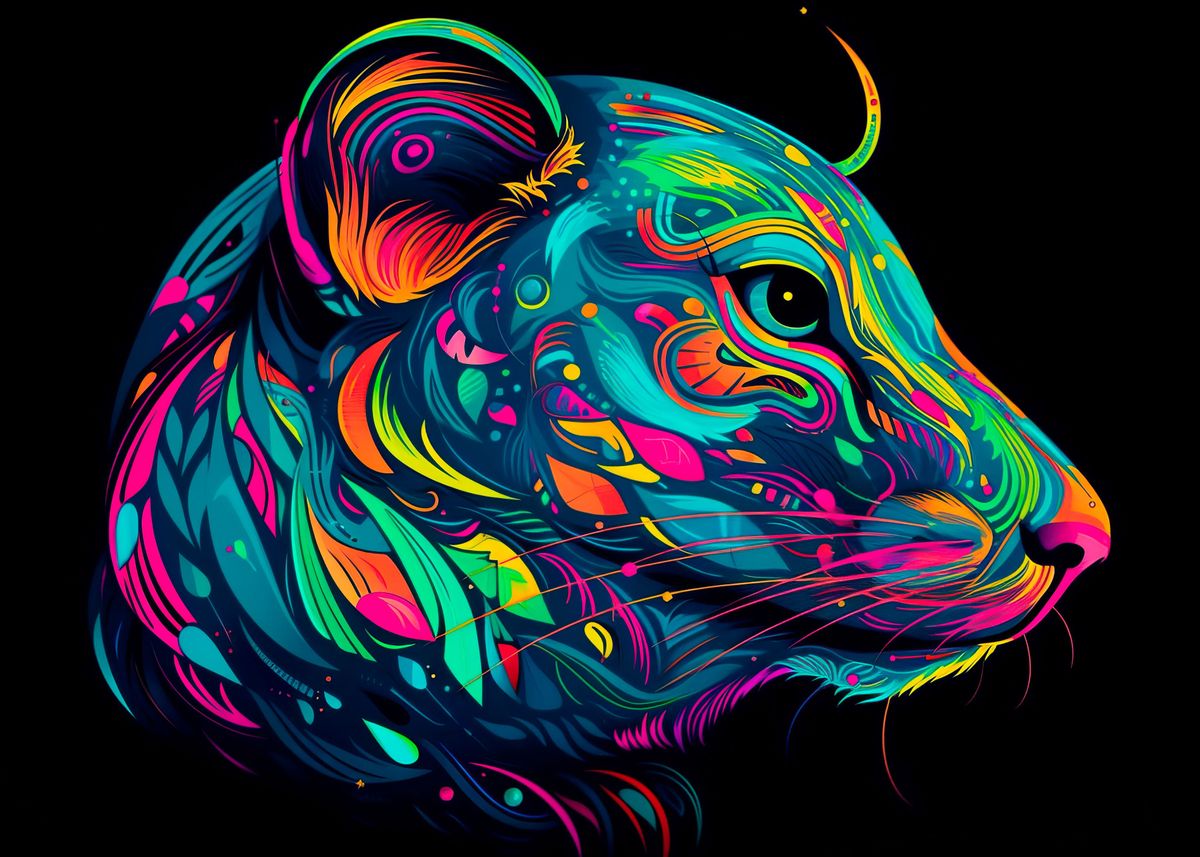 'Cartoon style animal' Poster by HildaWarren Studio | Displate