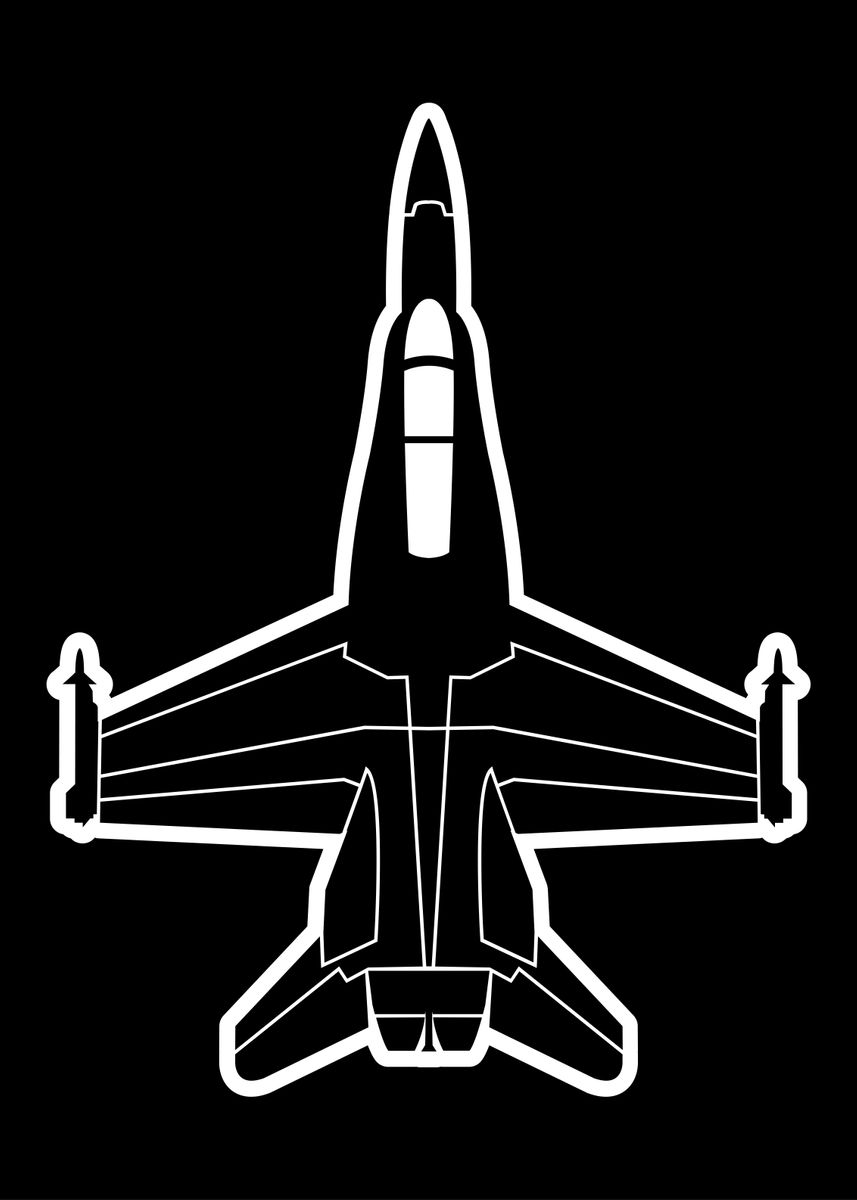 'F18 Hornet' Poster, picture, metal print, paint by Shane Dresser ...