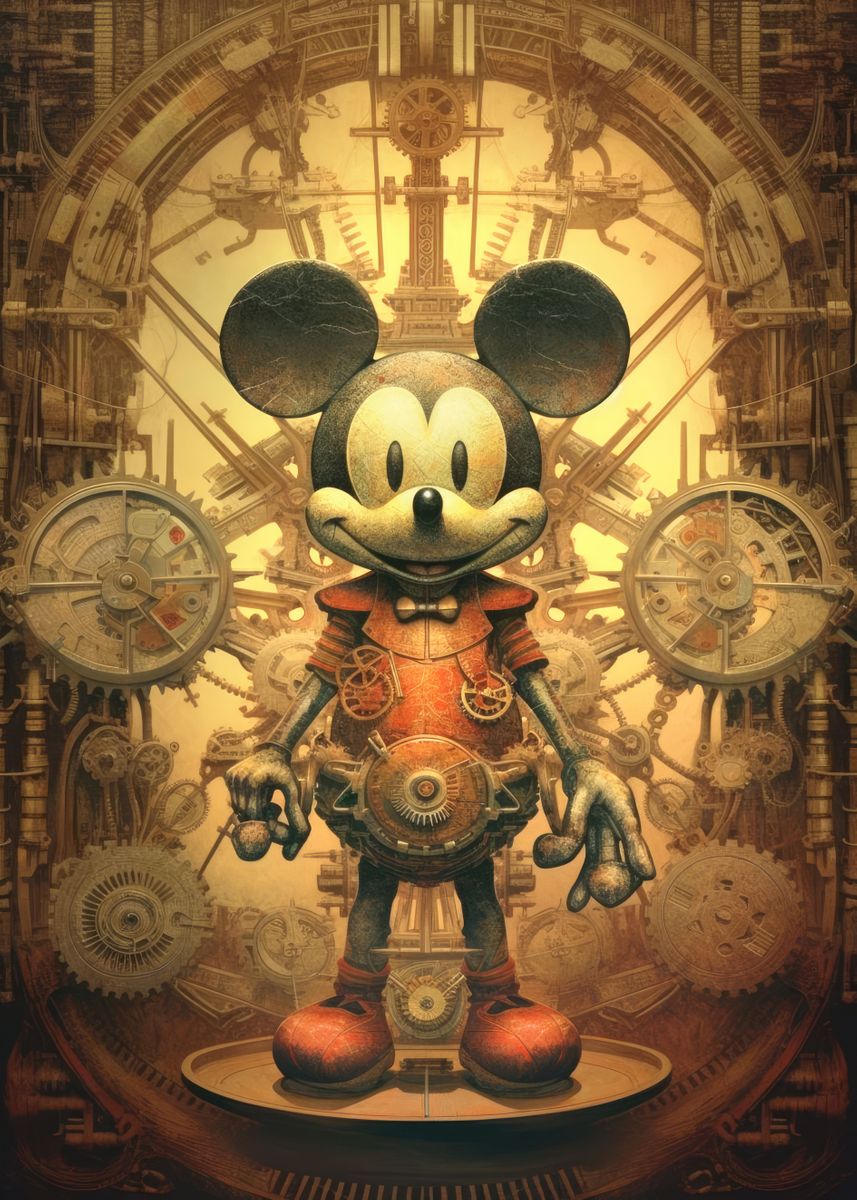 'Strange Mouse Machine 1' Poster, picture, metal print, paint by ...