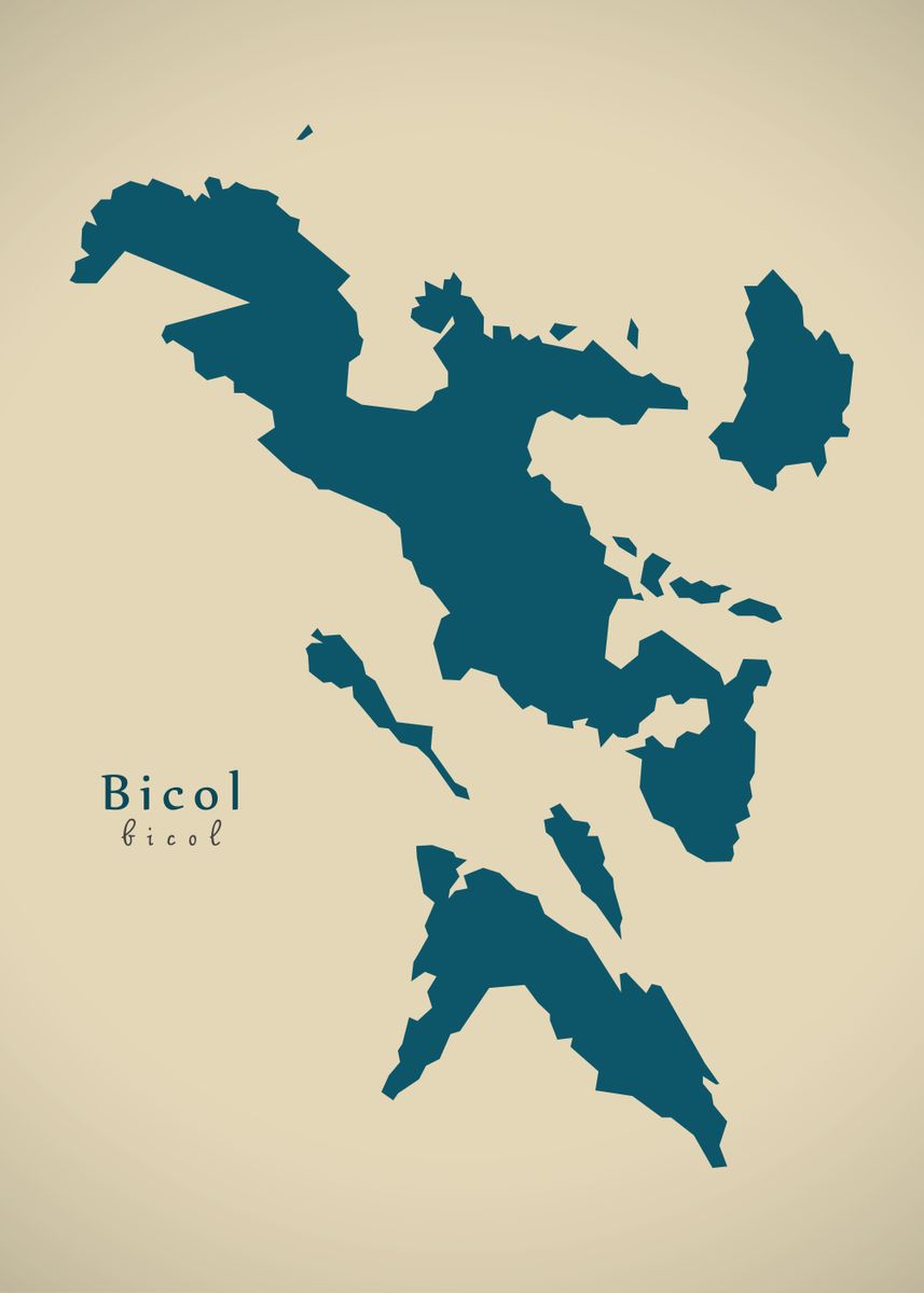 'Bicol region map' Poster, picture, metal print, paint by Ingo Menhard ...