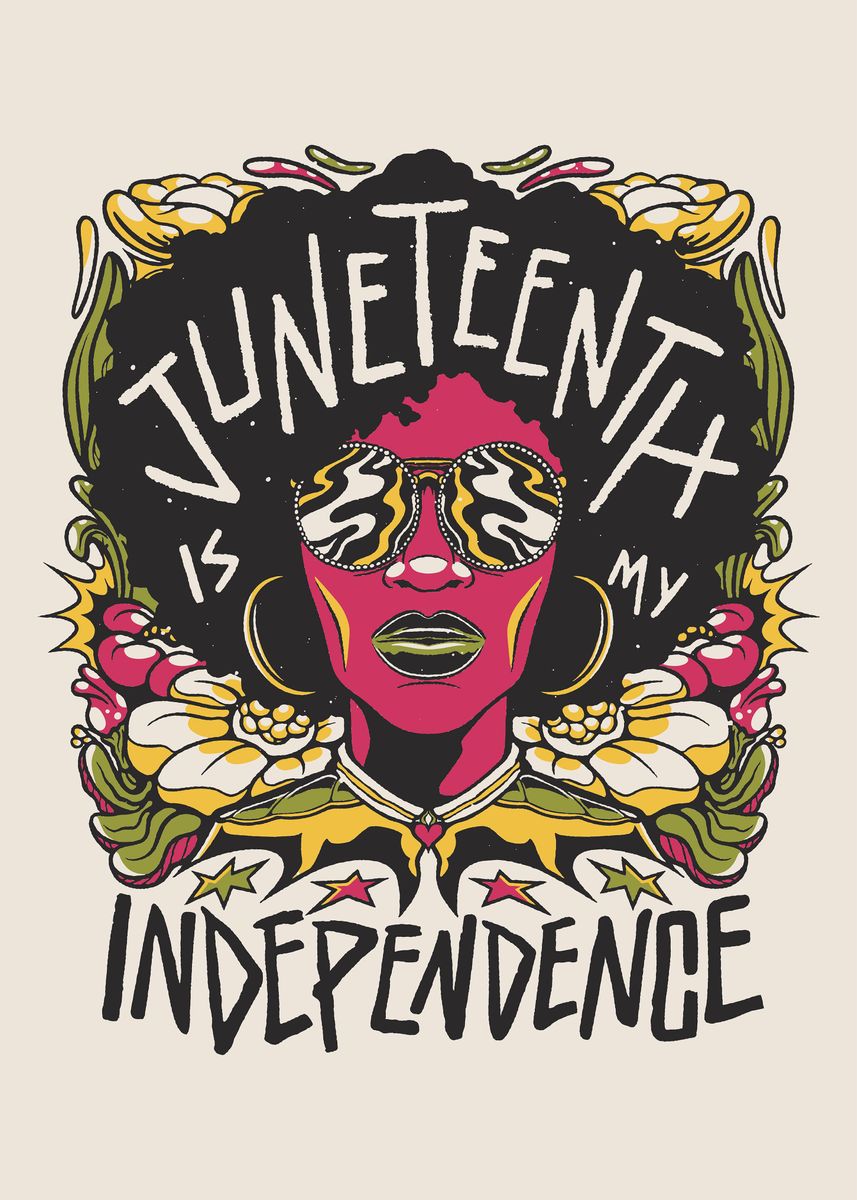 'Juneteenth ' Poster, picture, metal print, paint by Cool Worker | Displate