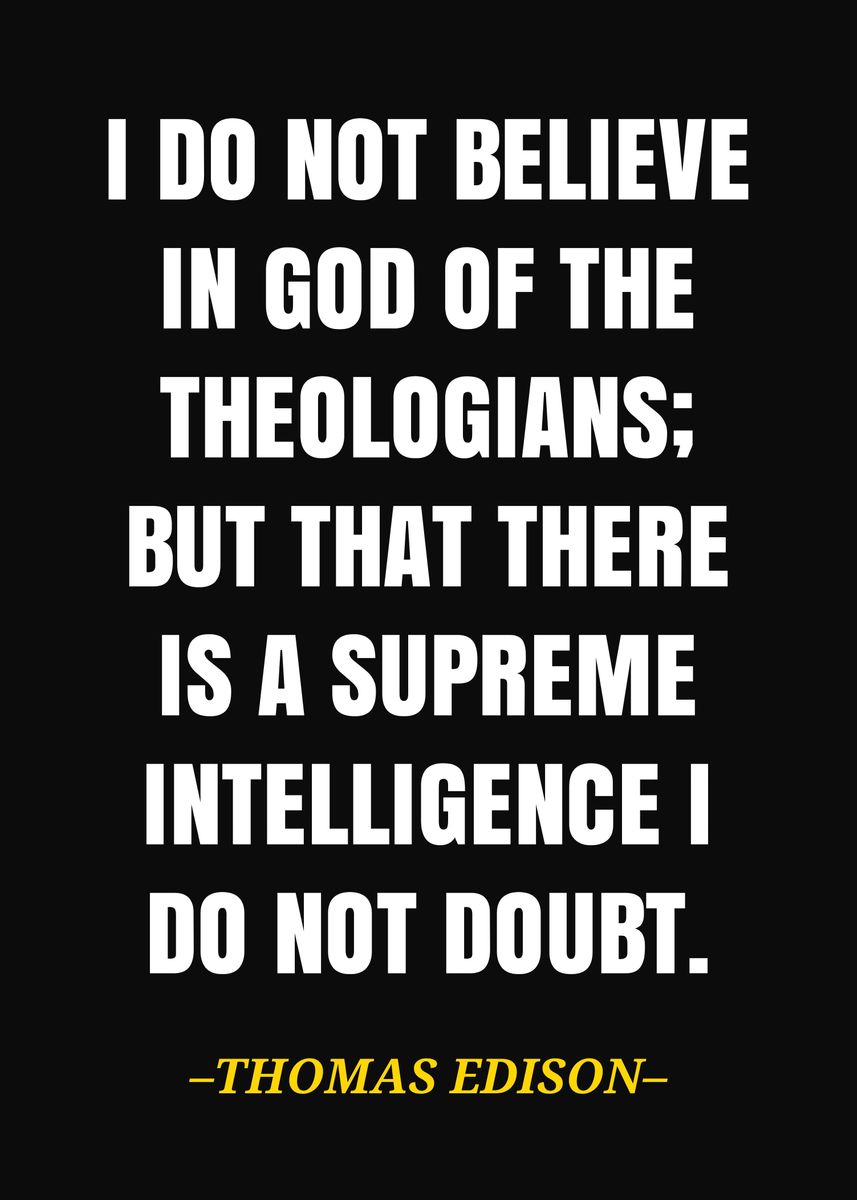 'Thomas Edison Quote' Poster, picture, metal print, paint by Gembull ...