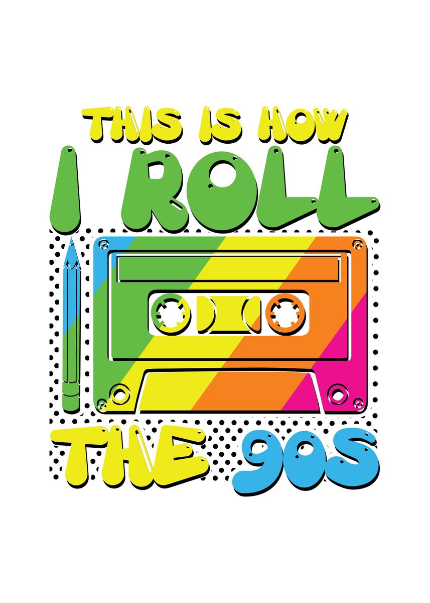 '90s German 90' Poster, picture, metal print, paint by Sebastian ...