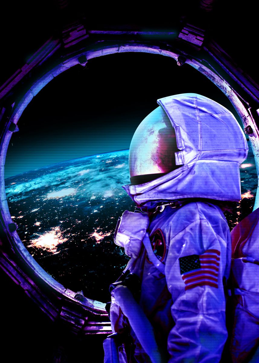 'space astronaut' Poster, picture, metal print, paint by INSPIRE ...