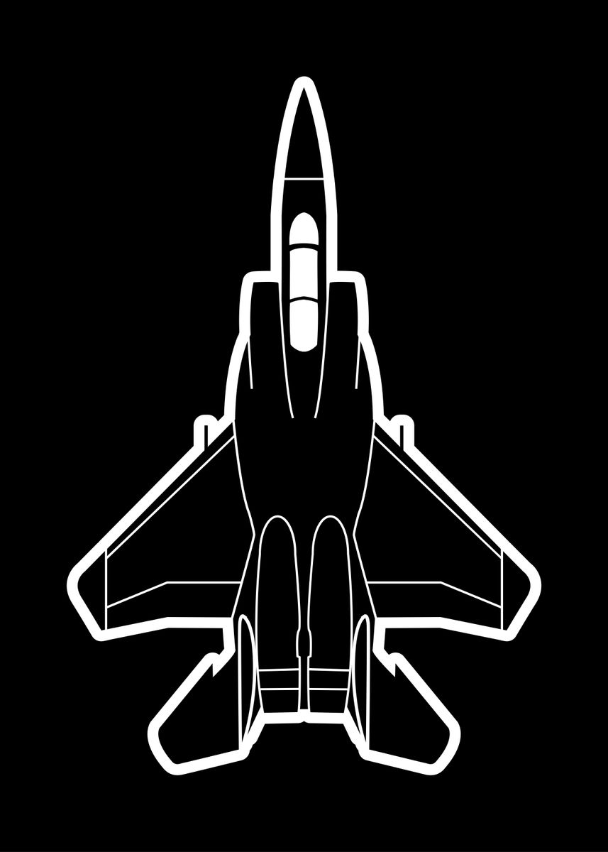 'F15 Eagle' Poster, picture, metal print, paint by Shane Dresser | Displate