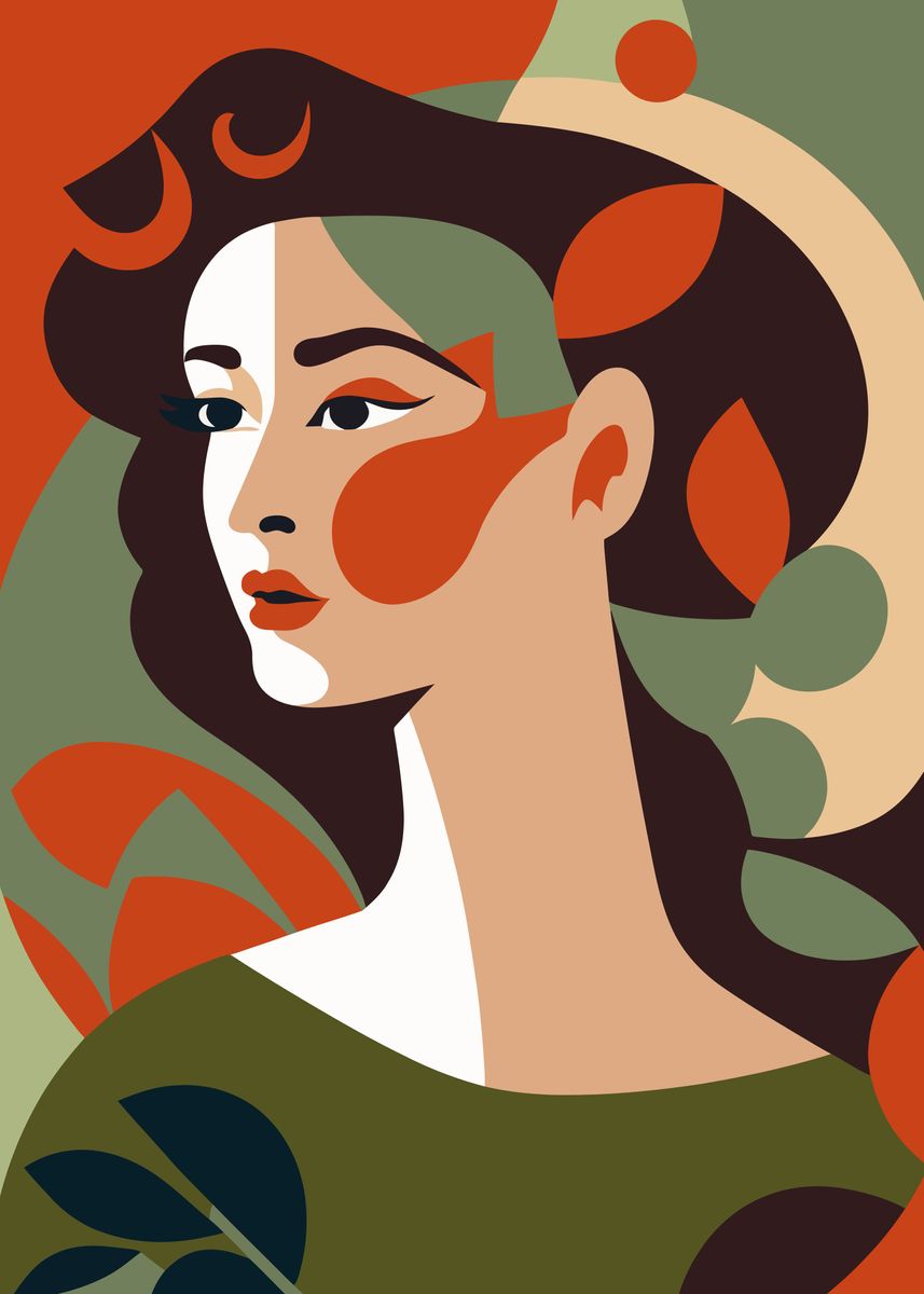 'Abstract Women' Poster by valkry art | Displate