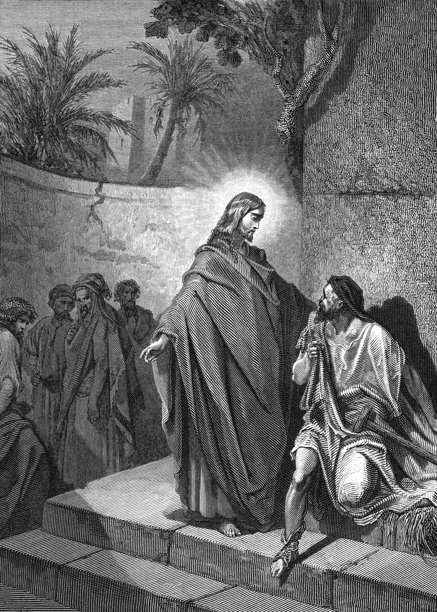 'Jesus Heals a Paralytic' Poster, picture, metal print, paint by ...