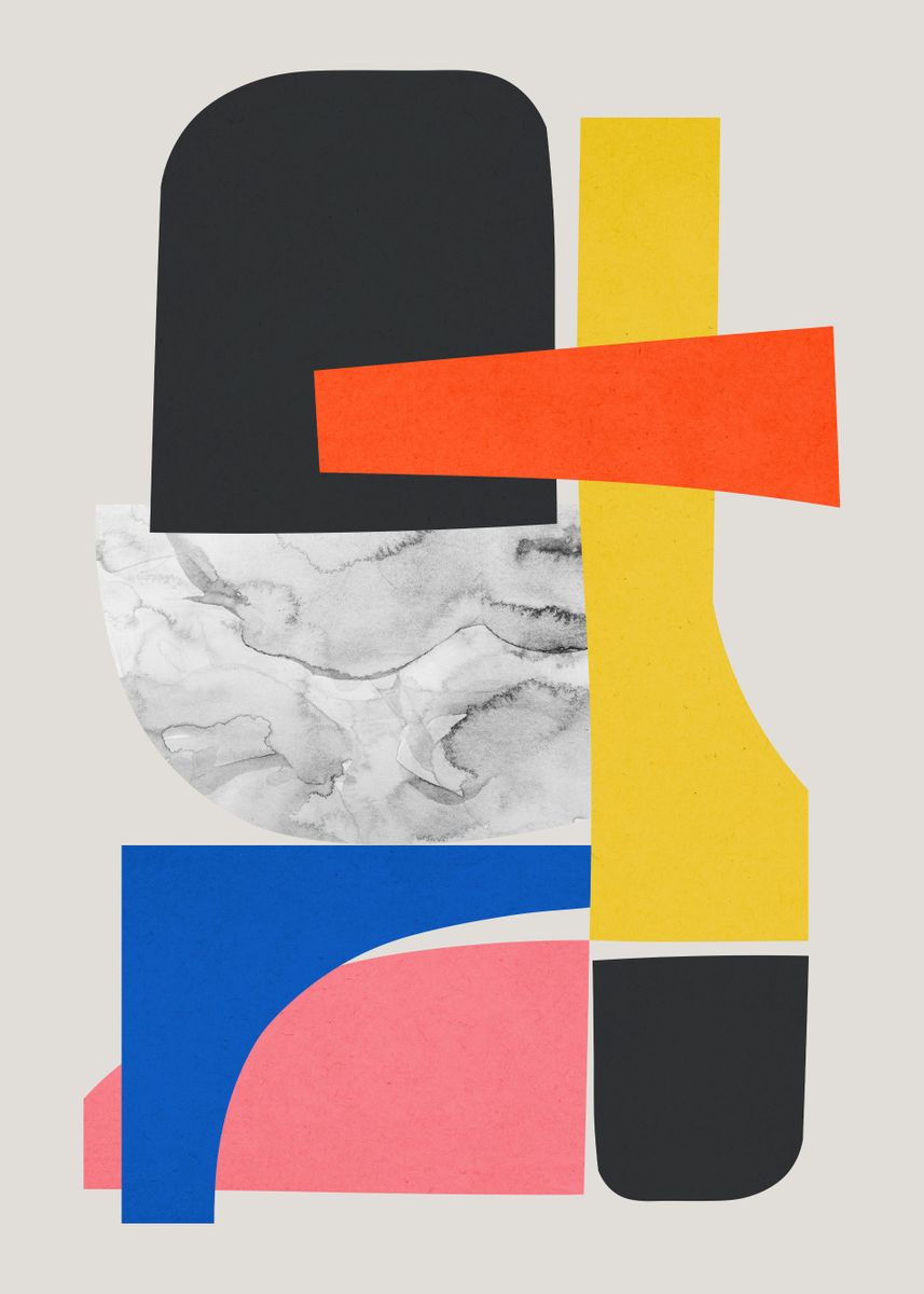 'Abstract collage 5' Poster by Vitor Costa | Displate