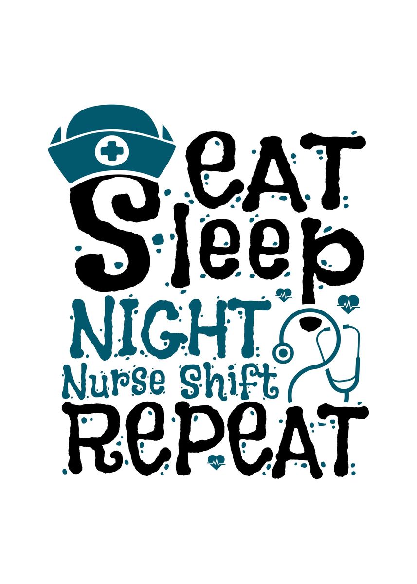 'Night Shift Nurse' Poster, picture, metal print, paint by Sebastian ...