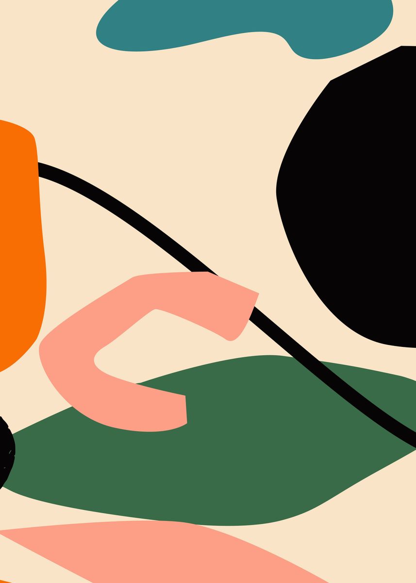 'Floral Paradise Abstract' Poster, picture, metal print, paint by EDM ...