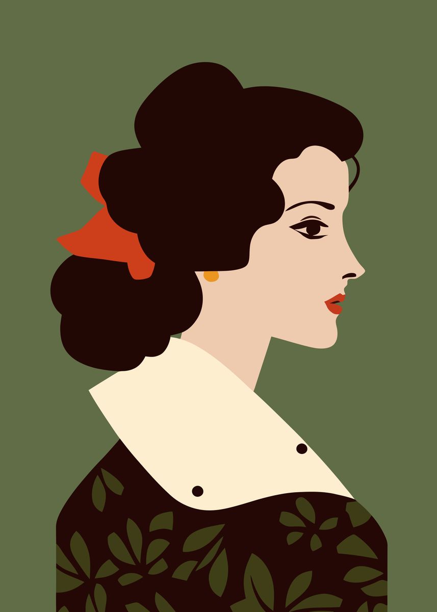 'Abstract Women' Poster, picture, metal print, paint by WallWonders art ...