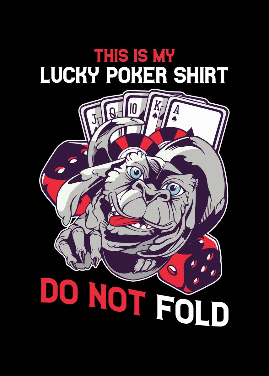 'Lucky Poker' Poster, picture, metal print, paint by CatRobot | Displate