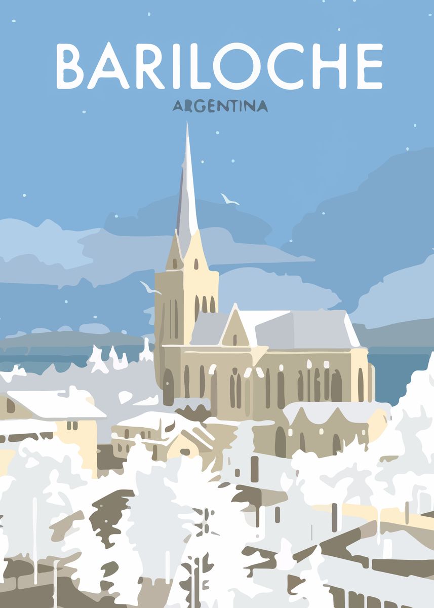 'Travel to briloche' Poster, picture, metal print, paint by Leonardo ...