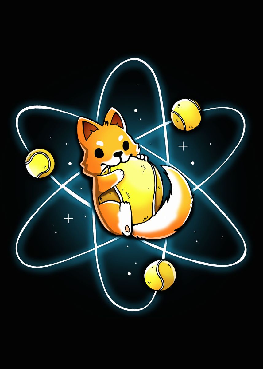 'Atomic Dog' Poster, picture, metal print, paint by Valentina Fabbri ...