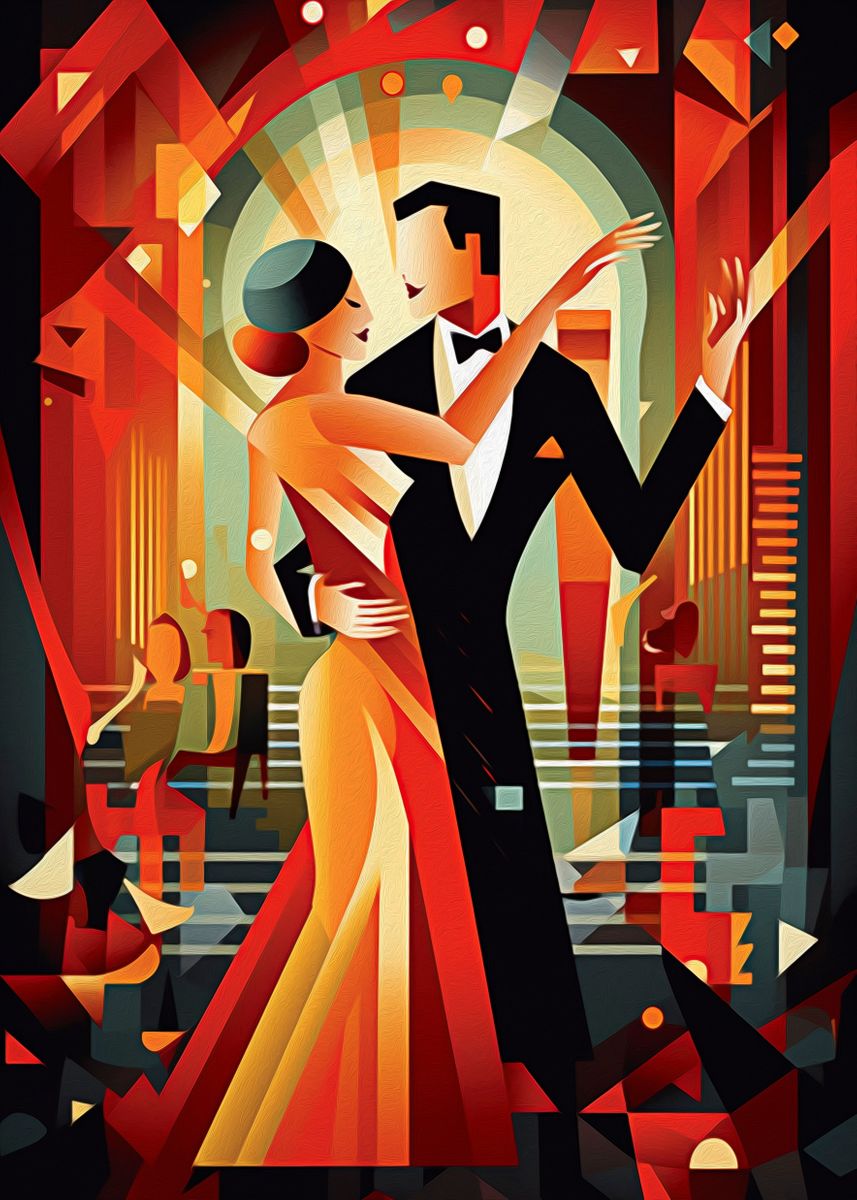 'Salsa Dance in the 20s' Poster, picture, metal print, paint by David ...
