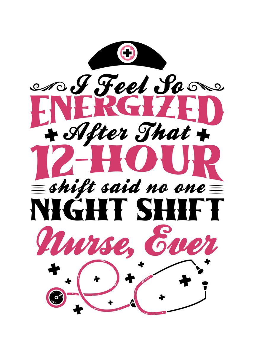 'Night Shift Nurse' Poster, picture, metal print, paint by Sebastian ...