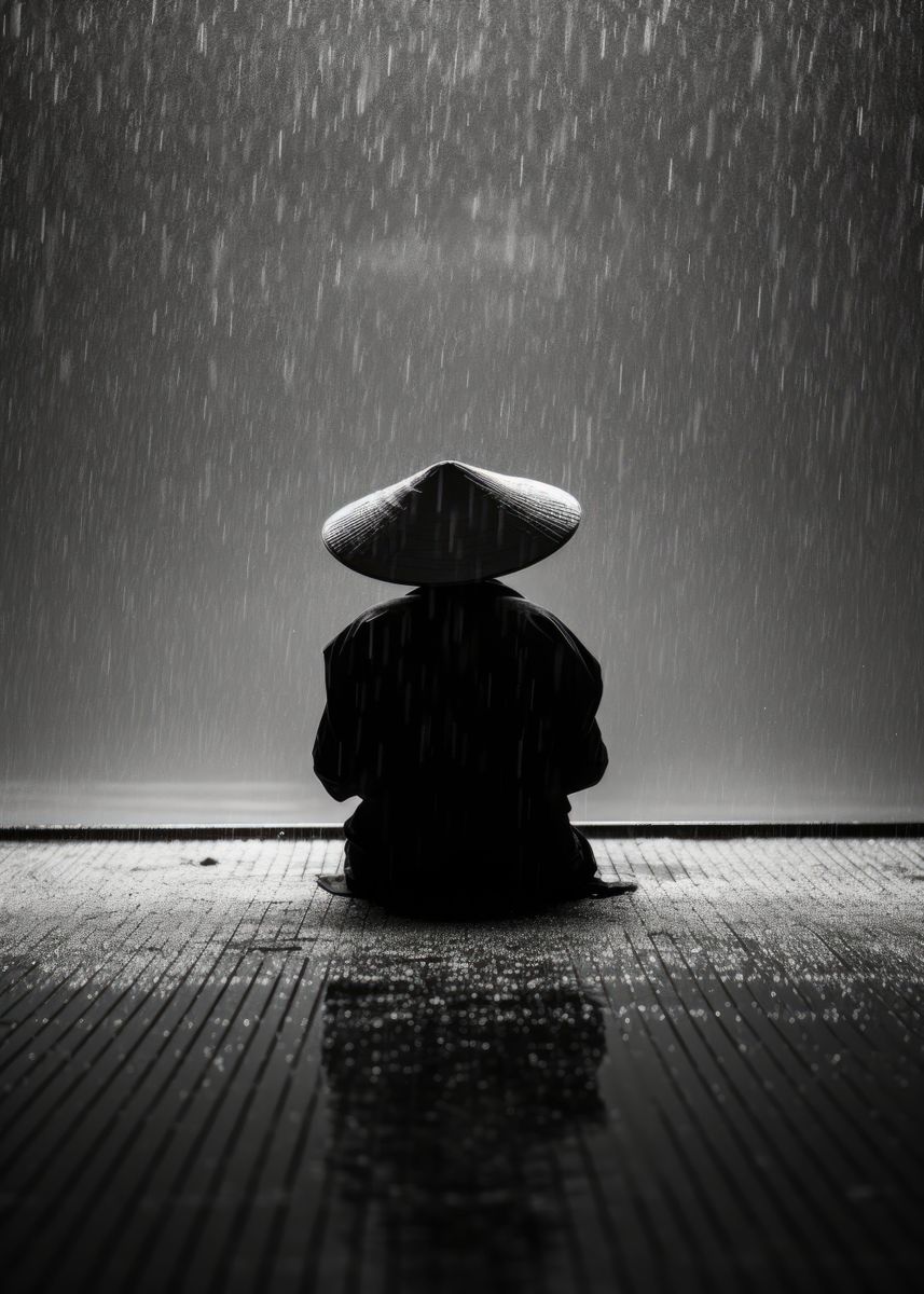 'Zen Samurai Warrior' Poster, picture, metal print, paint by ...