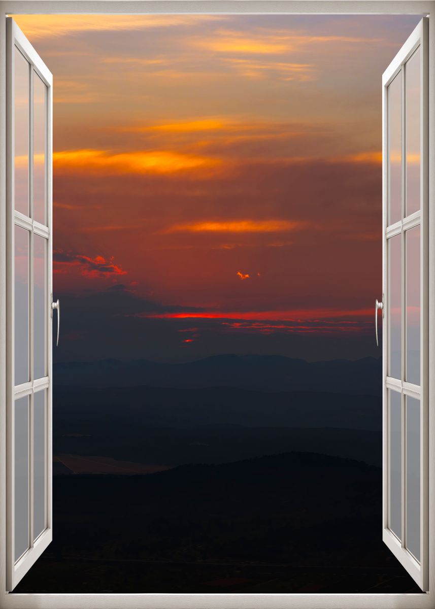 'Window view mountain' Poster, picture, metal print, paint by Vicen ...