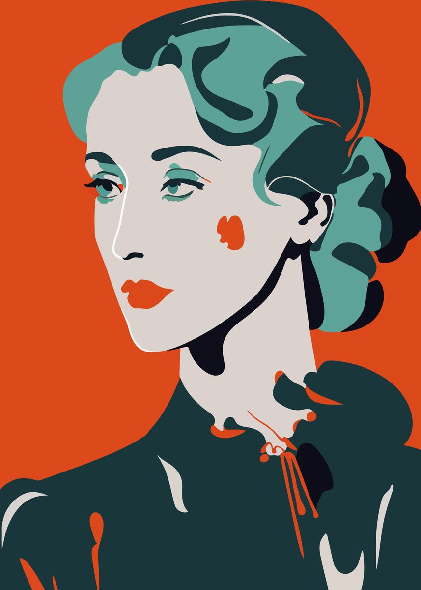 'Abstract Women' Poster, picture, metal print, paint by WallWonders art ...