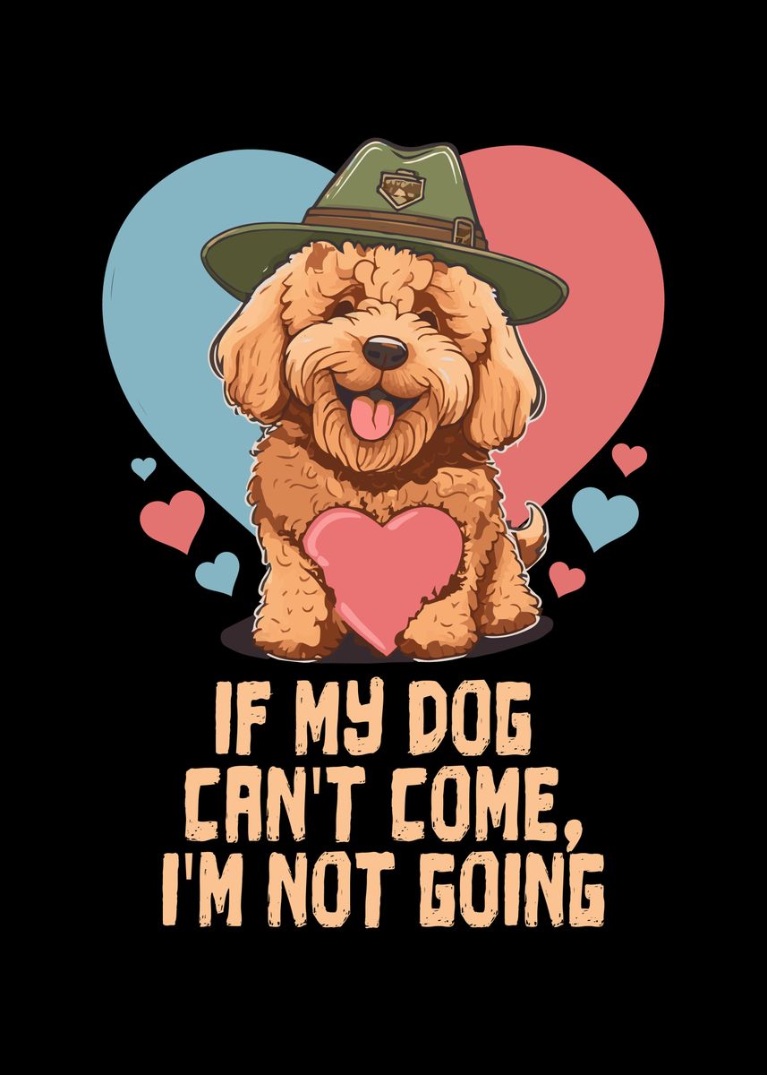 'Golden Doodle Dog Lover' Poster, picture, metal print, paint by ...