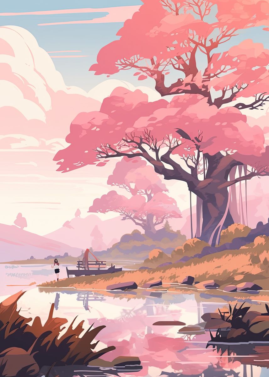 'Spring Shoreline' Poster, picture, metal print, paint by Jensen Art Co ...