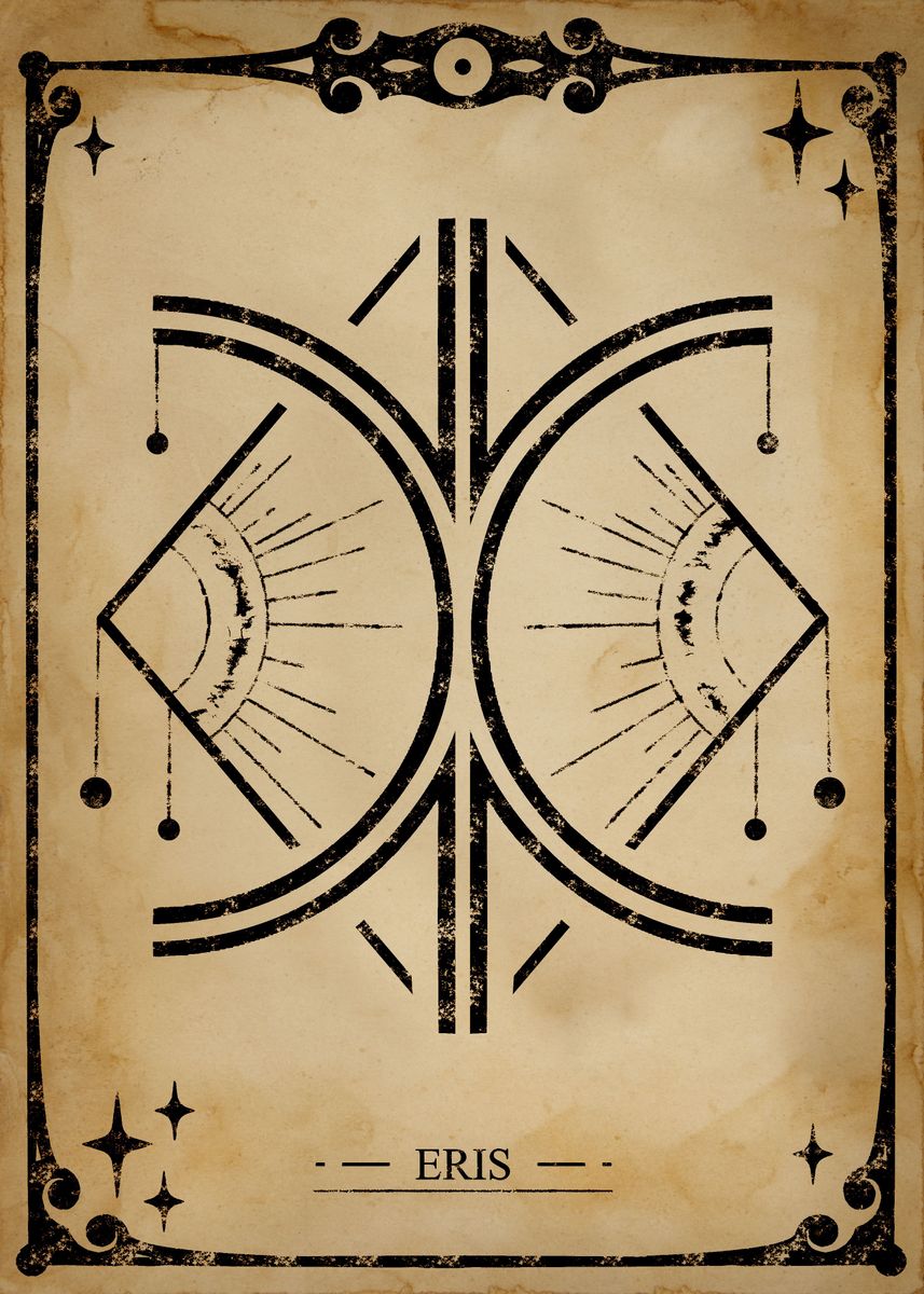 'Eris' Poster, picture, metal print, paint by Geometrical Helianthus ...