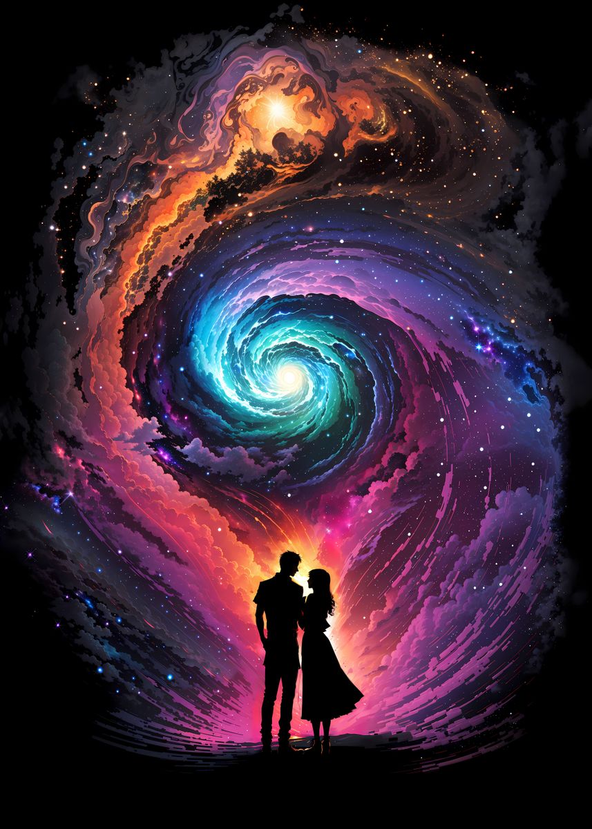 'Endless Love Space' Poster, picture, metal print, paint by Luong Phat ...