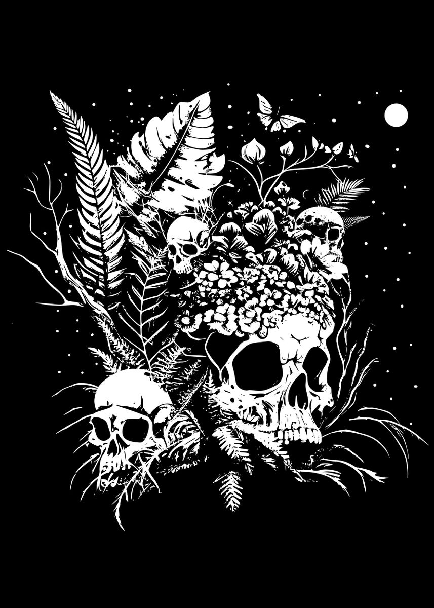 'Psychedelic Forest Punk' Poster, picture, metal print, paint by Ilya ...