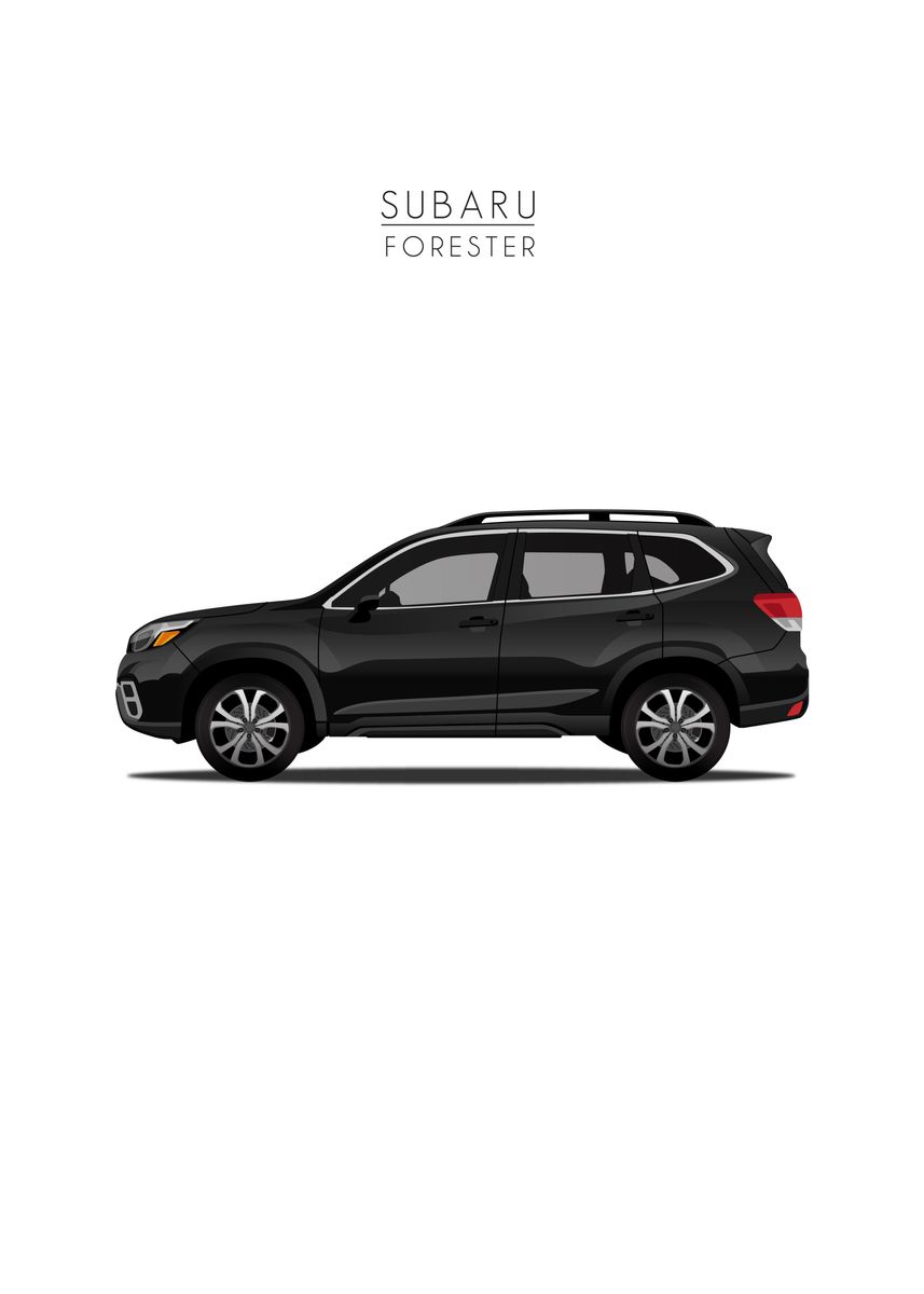 'Subaru Forester' Poster, picture, metal print, paint by Ahmad Nur ...