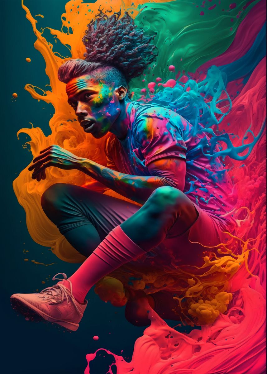 'Psychedelic Player ' Poster, picture, metal print, paint by Hipolito ...