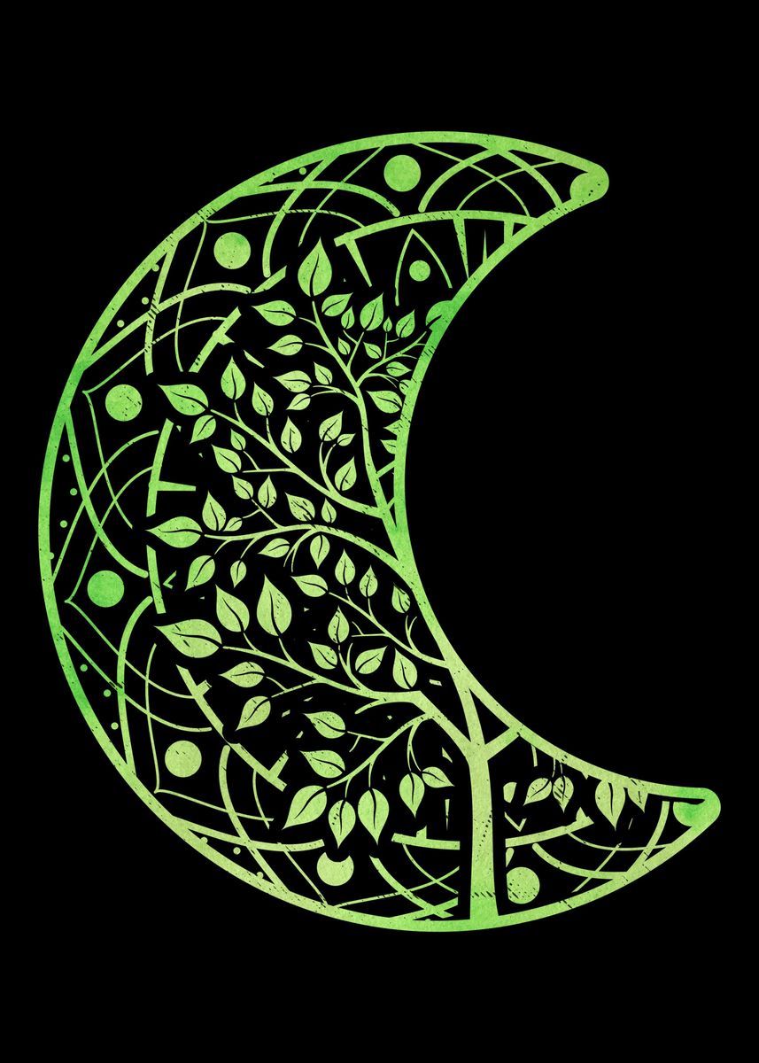 'Moon Reiki Master' Poster, picture, metal print, paint by ...