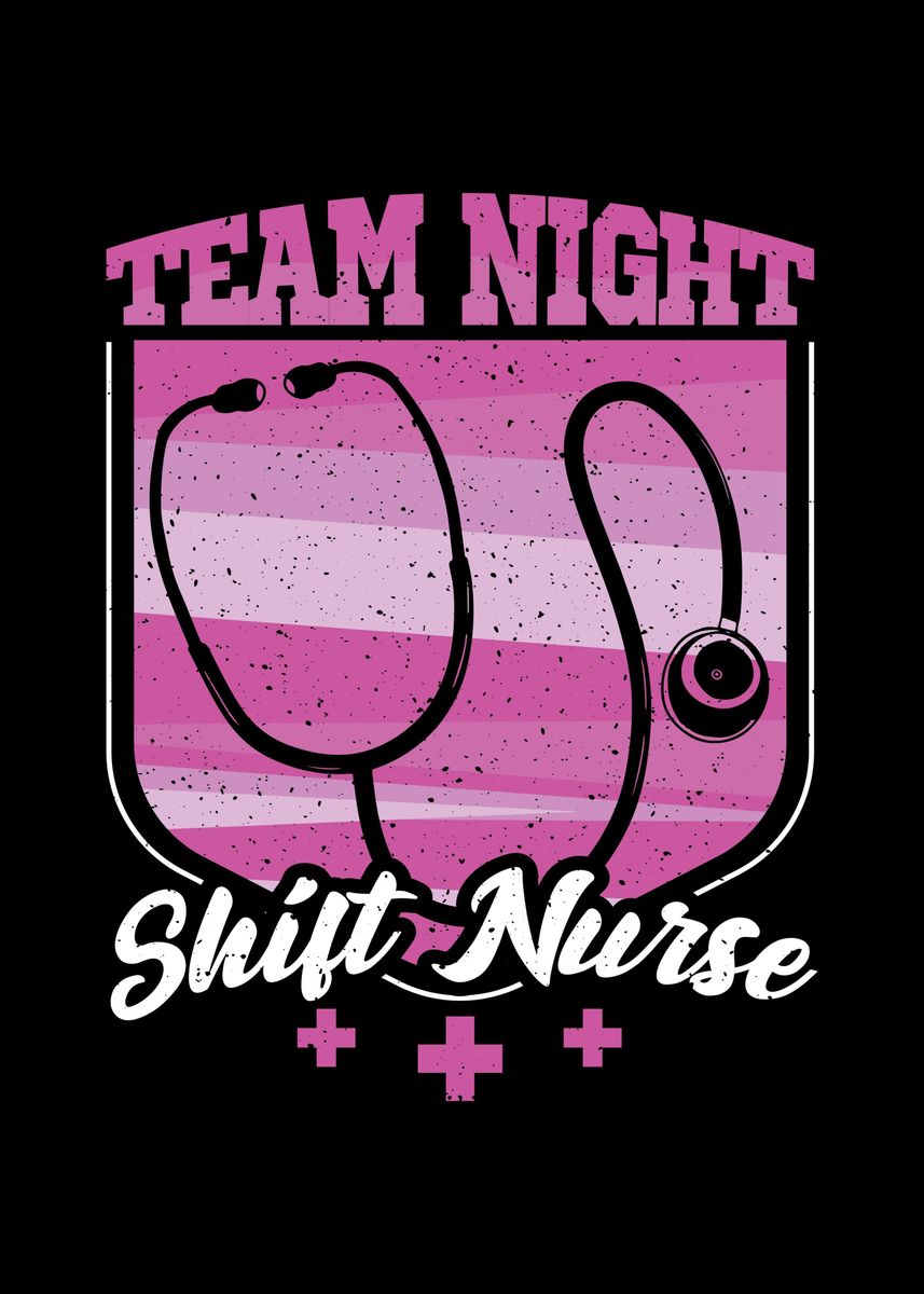 'Night Shift Nurse' Poster, picture, metal print, paint by Sebastian ...