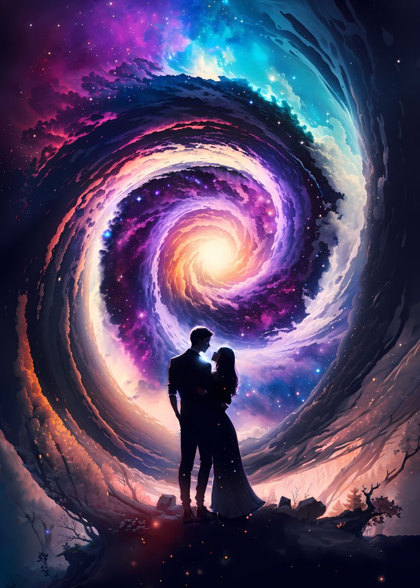 'Love Of Cosmos' Poster, picture, metal print, paint by Luong Phat ...