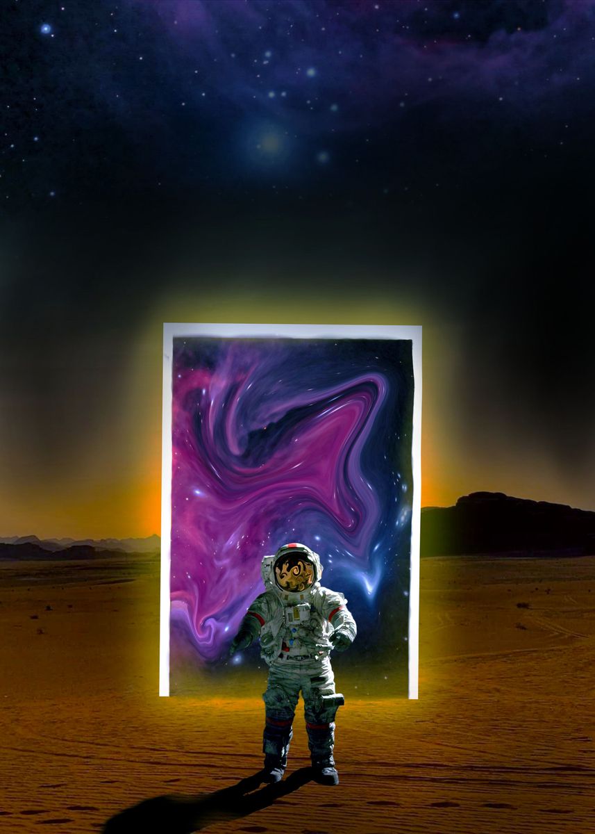 'gate teleportation' Poster, picture, metal print, paint by ilham ...