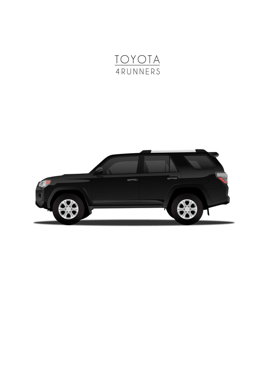 'Toyota 4 Runners' Poster, picture, metal print, paint by Ahmad Nur ...