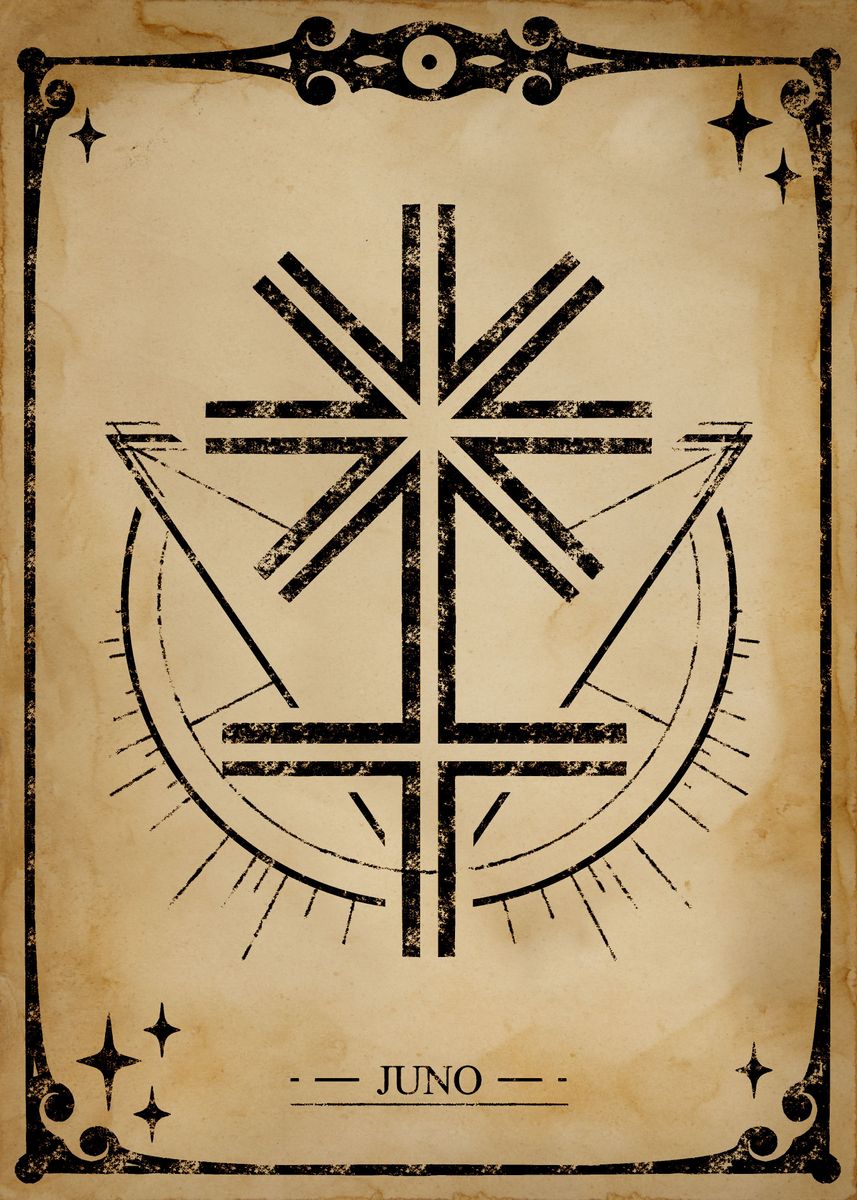 'Juno' Poster, picture, metal print, paint by Geometrical Helianthus ...