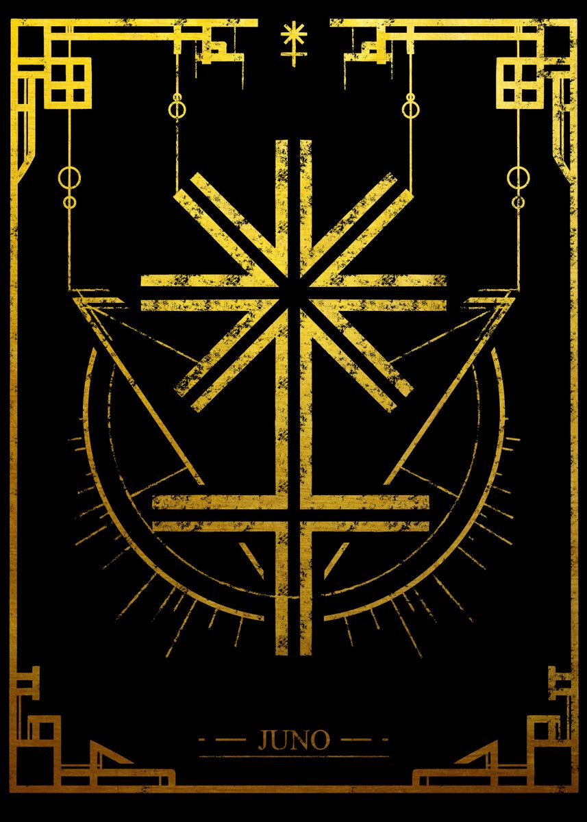 'Juno' Poster, picture, metal print, paint by Geometrical Helianthus ...