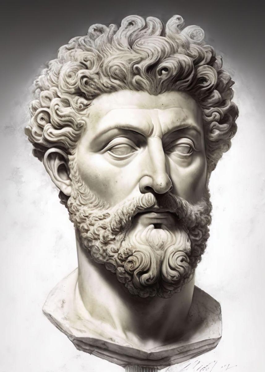 'Marcus The Roman Emperor' Poster, picture, metal print, paint by Rosh ...