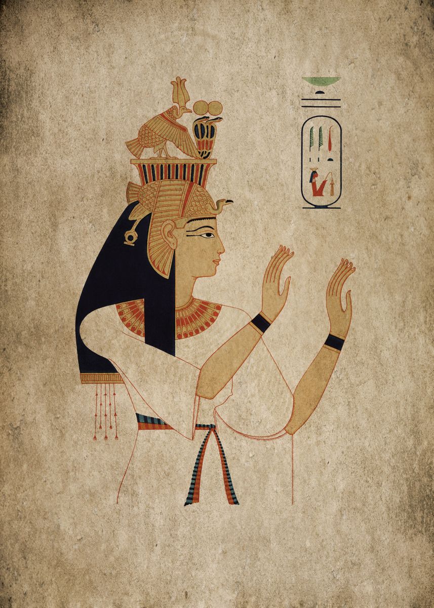 'Egypt Queen Tiye' Poster, picture, metal print, paint by XandYart ...