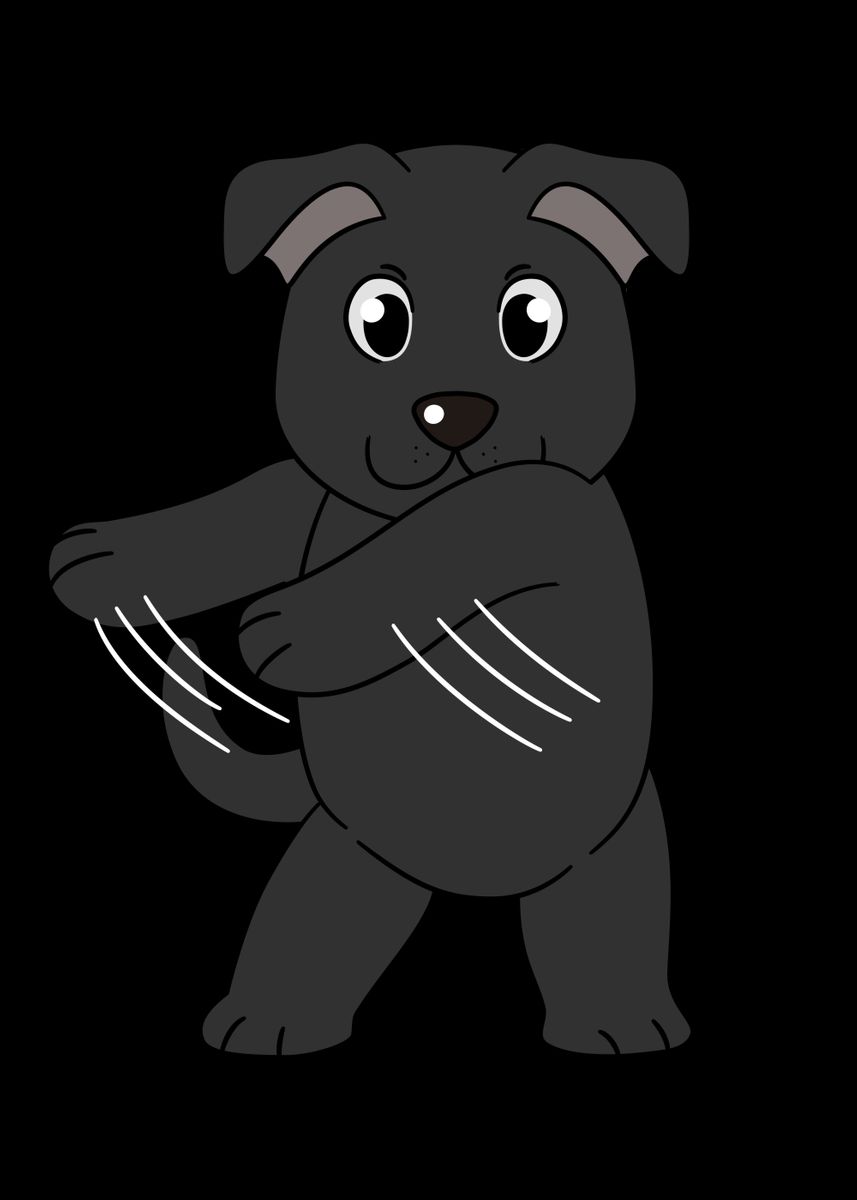 'Staffy Dog Flossing' Poster by PetPrints | Displate