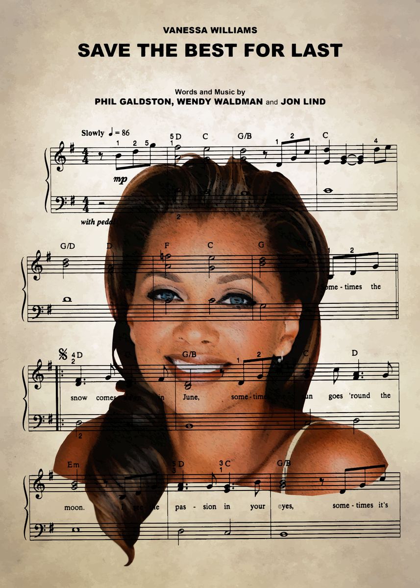 'Vanessa Williams' Poster, picture, metal print, paint by Bo Kev | Displate