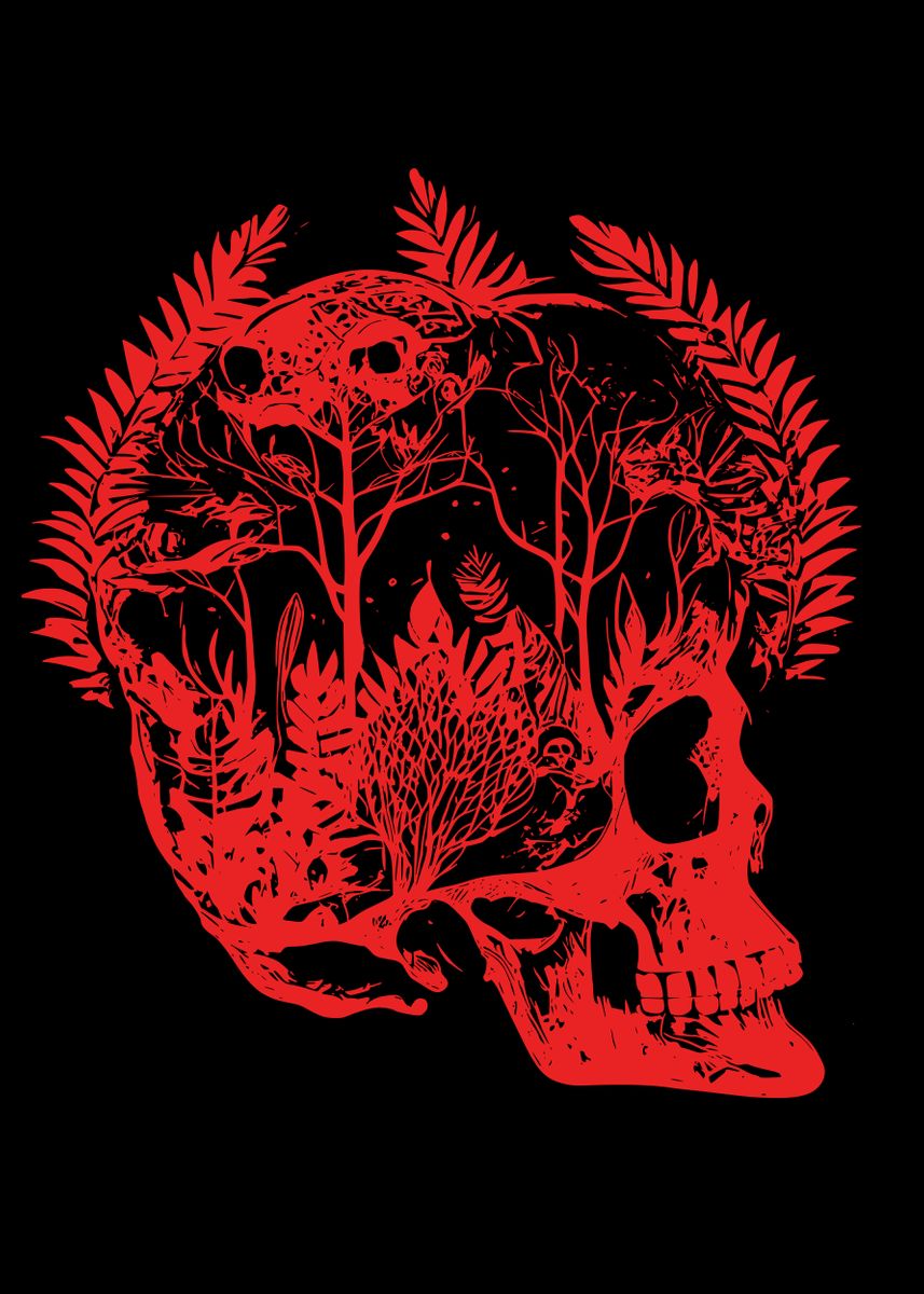 'Psychedelic Forest Punk' Poster, picture, metal print, paint by Ilya ...