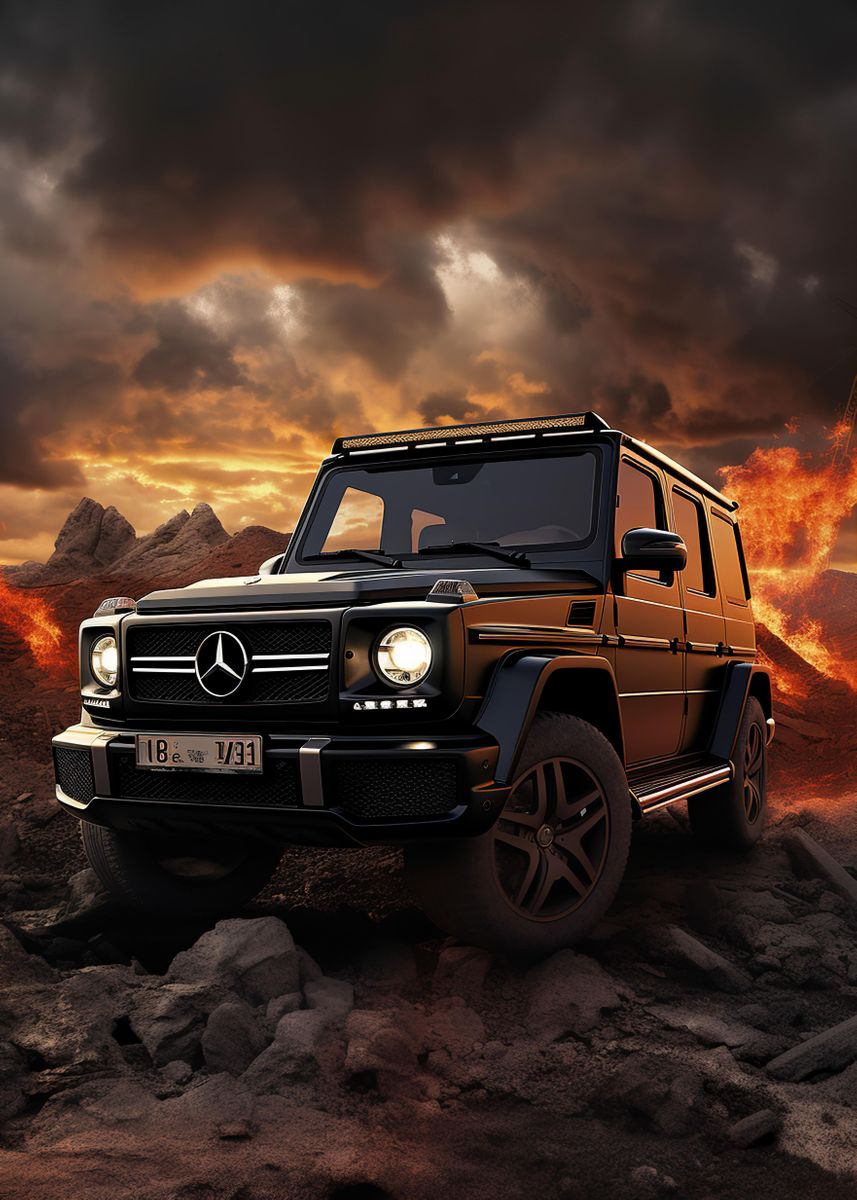 'Mercedes G Class Car' Poster by PosterSuite | Displate