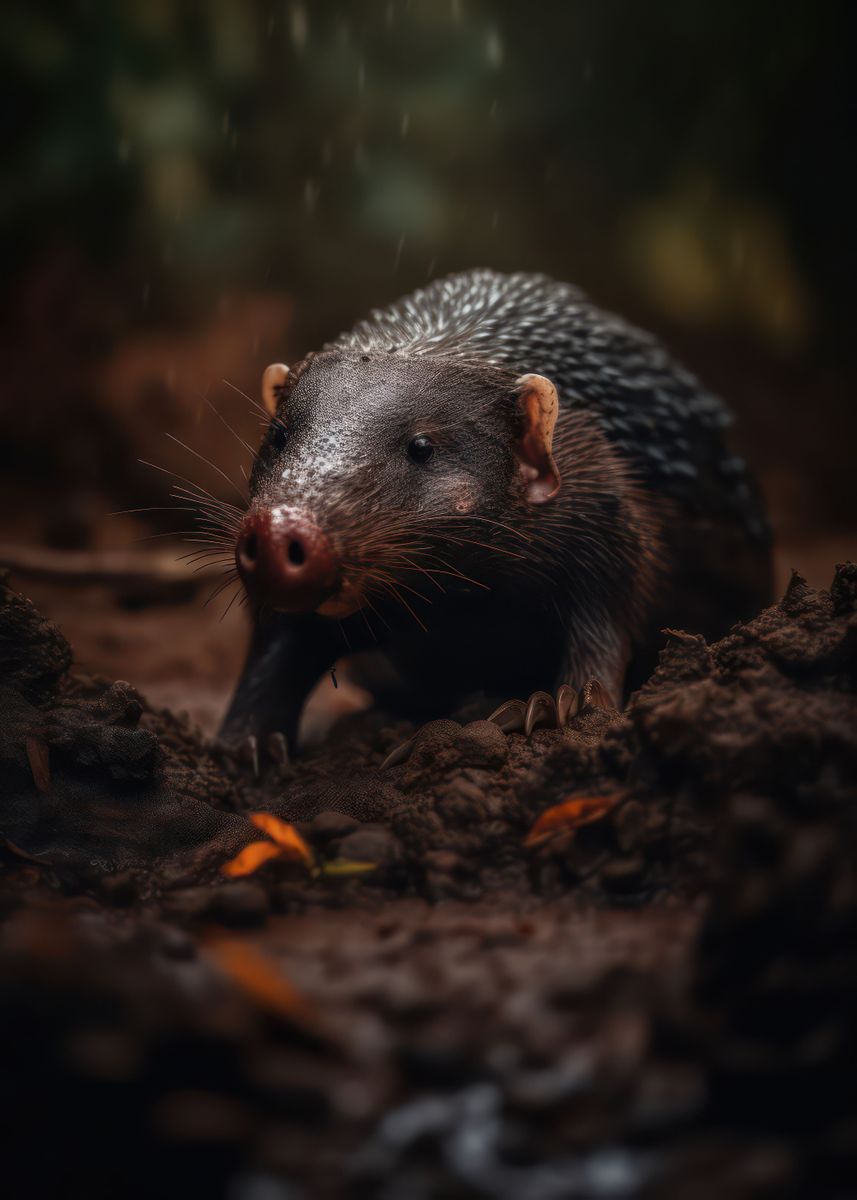 'Hairy mole' Poster, picture, metal print, paint by Zooscape Wildlife ...