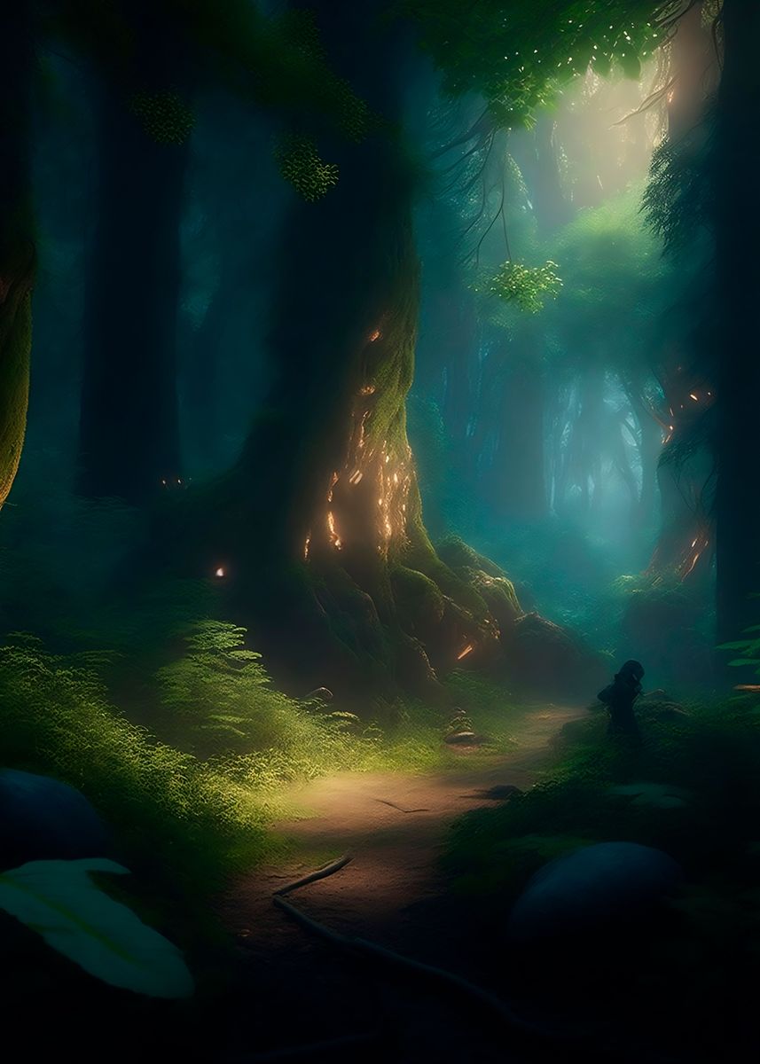 'Fantasy World' Poster, picture, metal print, paint by ColorMe Creative ...