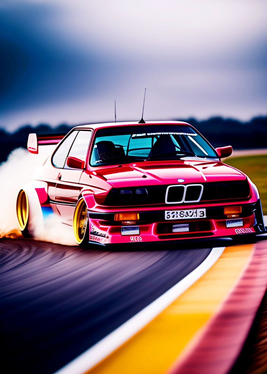 'RACE CAR' Poster, picture, metal print, paint by LuckStory | Displate