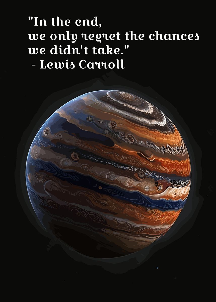 'Regret Motivational Quote ' Poster, picture, metal print, paint by ...