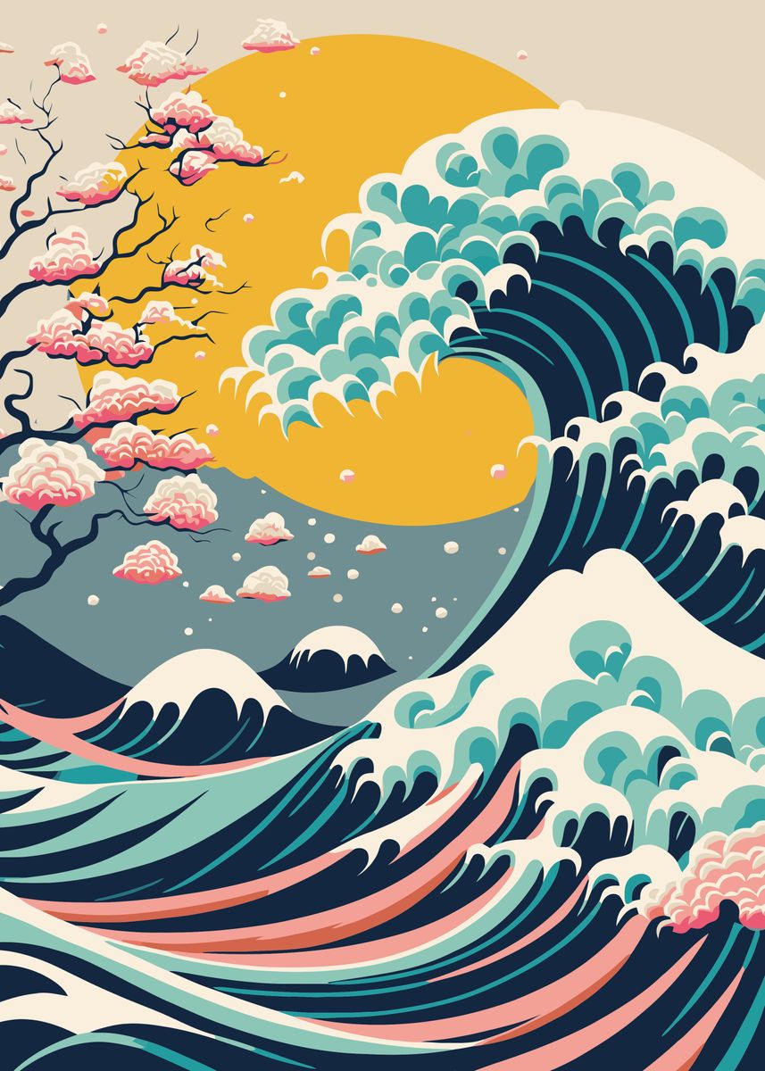 'Japanese style' Poster, picture, metal print, paint by KiaraPfeffer ...