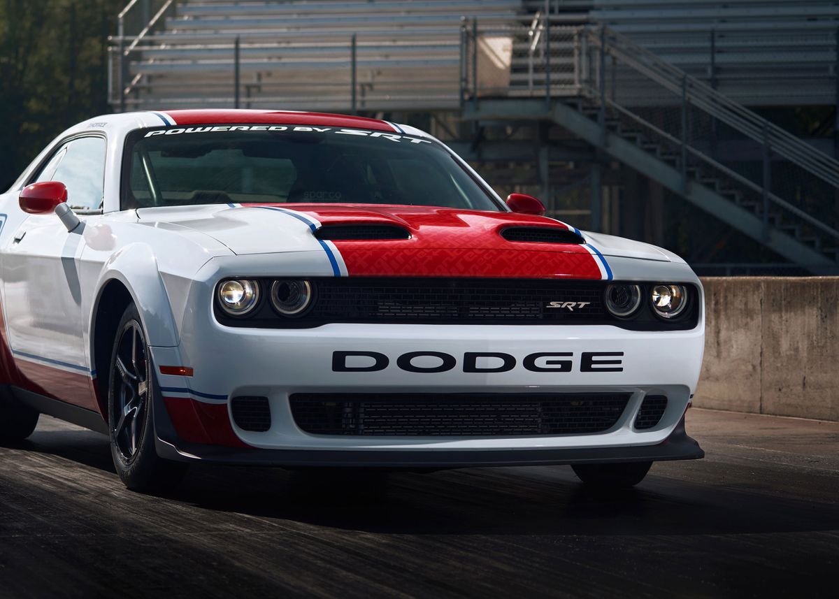 'dodge challenger srt ' Poster by Spot Cars | Displate
